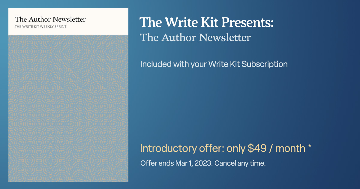 The Write Kit - The Author Newsletter